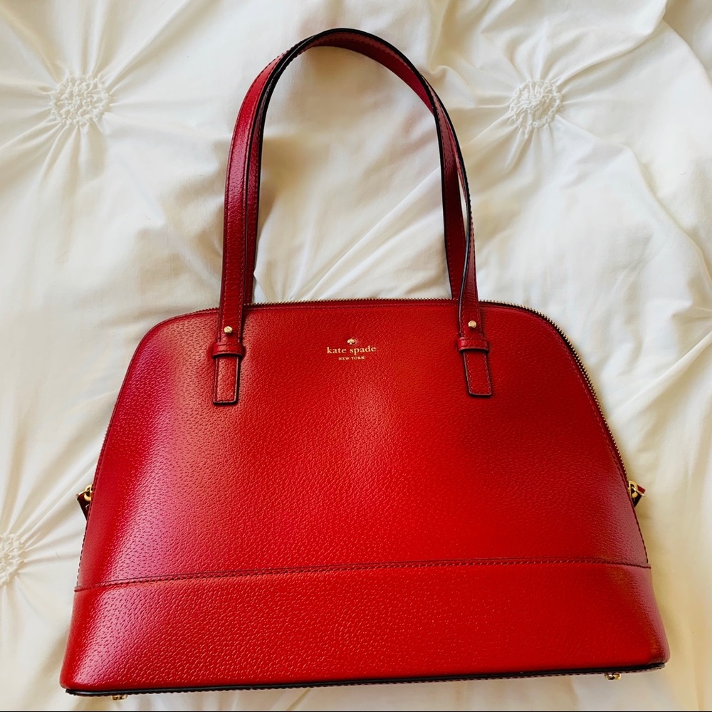 Kate Spade Grand Street Rachelle Purse Red - Gem